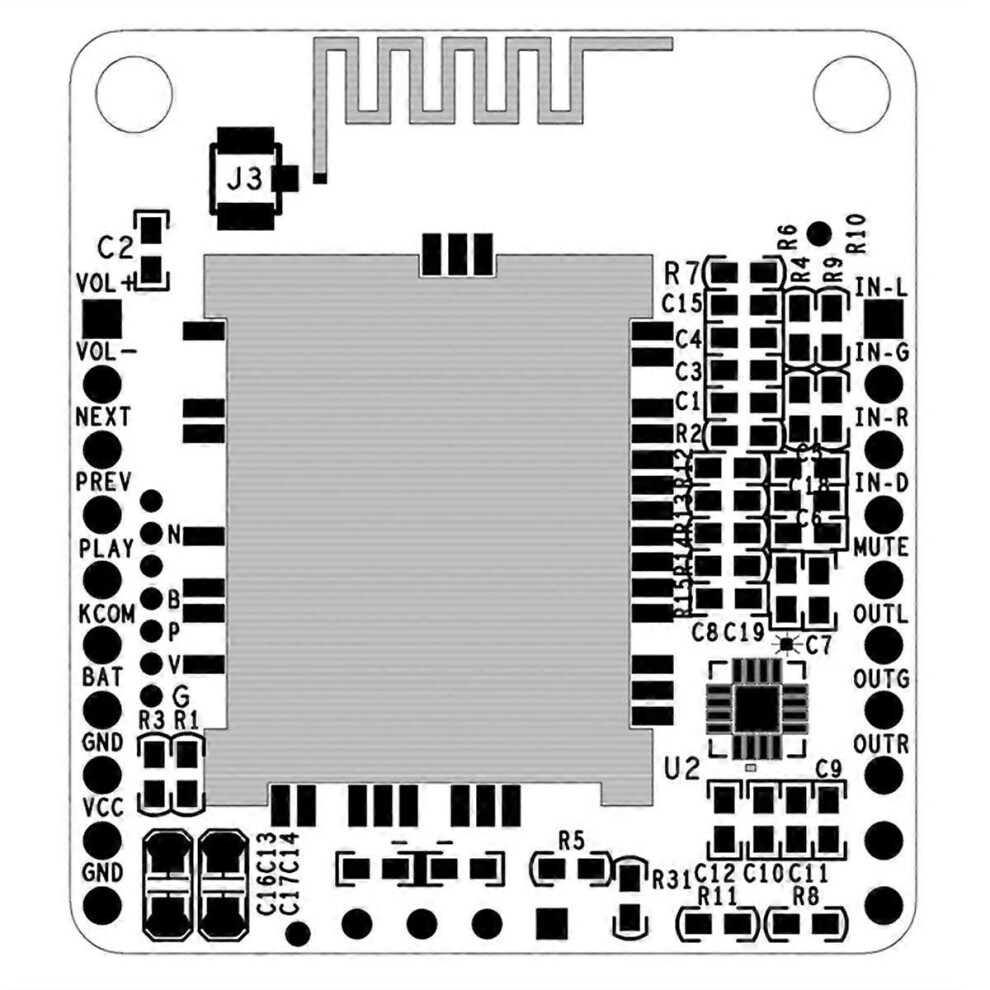 DC 5V/12V Bluetooth Music Module /ATPXHD Programming Audio Amplifier ...