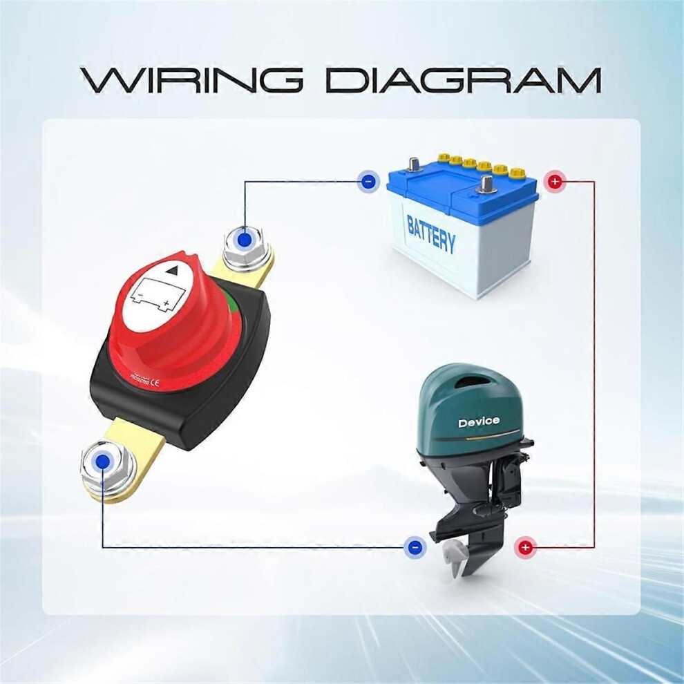 Side Post Battery Disconnect Switch, Battery Cut Off Switch 12-48V ...
