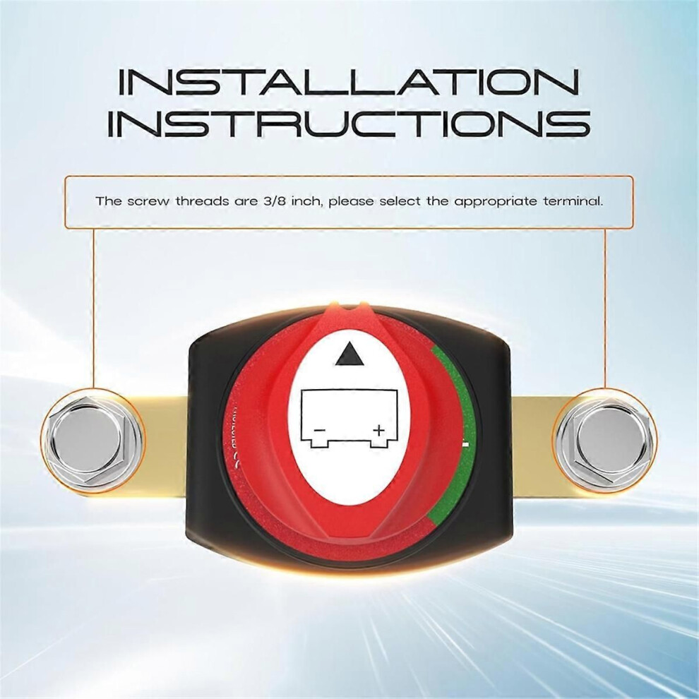 Side Post Battery Disconnect Switch, Battery Cut Off Switch 12-48V ...