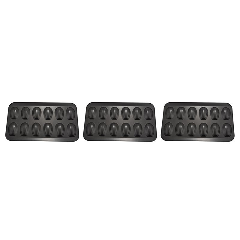 6 Packungen Anti Haft Madeleine Topf, Back Form 12 mit Muschel Kuchen ...