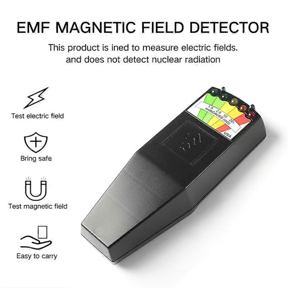 Electromagnetic Field EMF Gauss Meter Radiation Detector Portable EMF ...