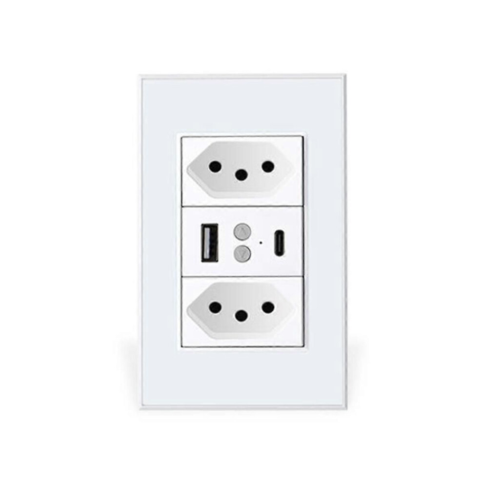 Tuya Zigbee Smart Brazil Socket Switch 10A Switch Socket Support Voice ...