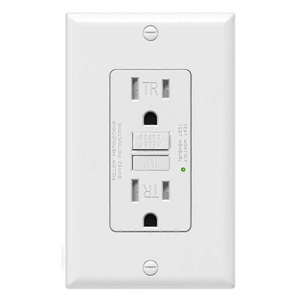 GFCI Outlet 15 Amp, Self-Test GFI Electrical Outlet, Tamper GFCI ...