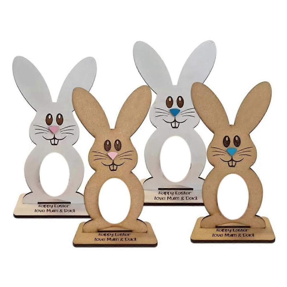 Wooden Egg Stand Bunny Egg Rack Wooden Easter Bunny Egg Holder on OnBuy
