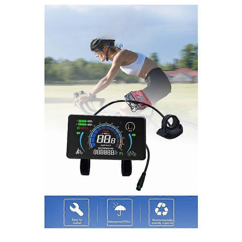 M808X Electric Bike Meter with LCD Screen, Ebike Display, UART Protocol ...