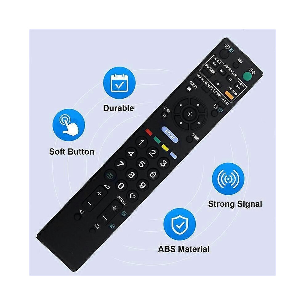 Replace RM-ED016 Remote Control for Sony TV KDL-46V5600/46V5500/40WE5W ...