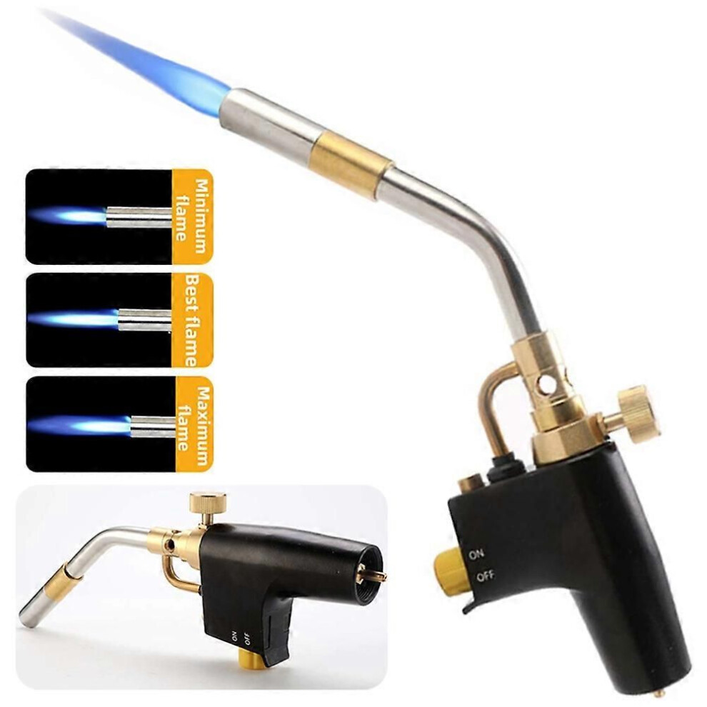 3-Headed MAPP Gas Torch Trigger Welding Propane Torch Gas Burner Multi ...