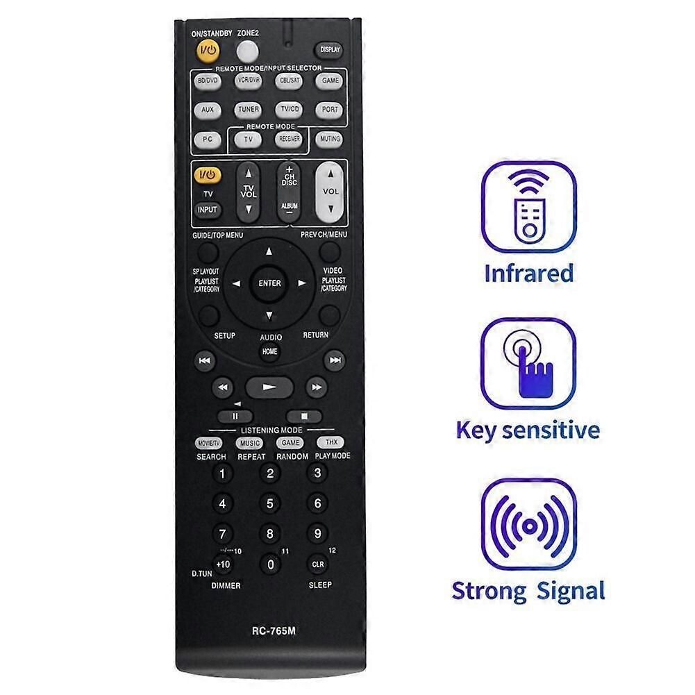 Replace RC-765M Remote Control for Onkyo RC-765M AV Receiver Remote ...