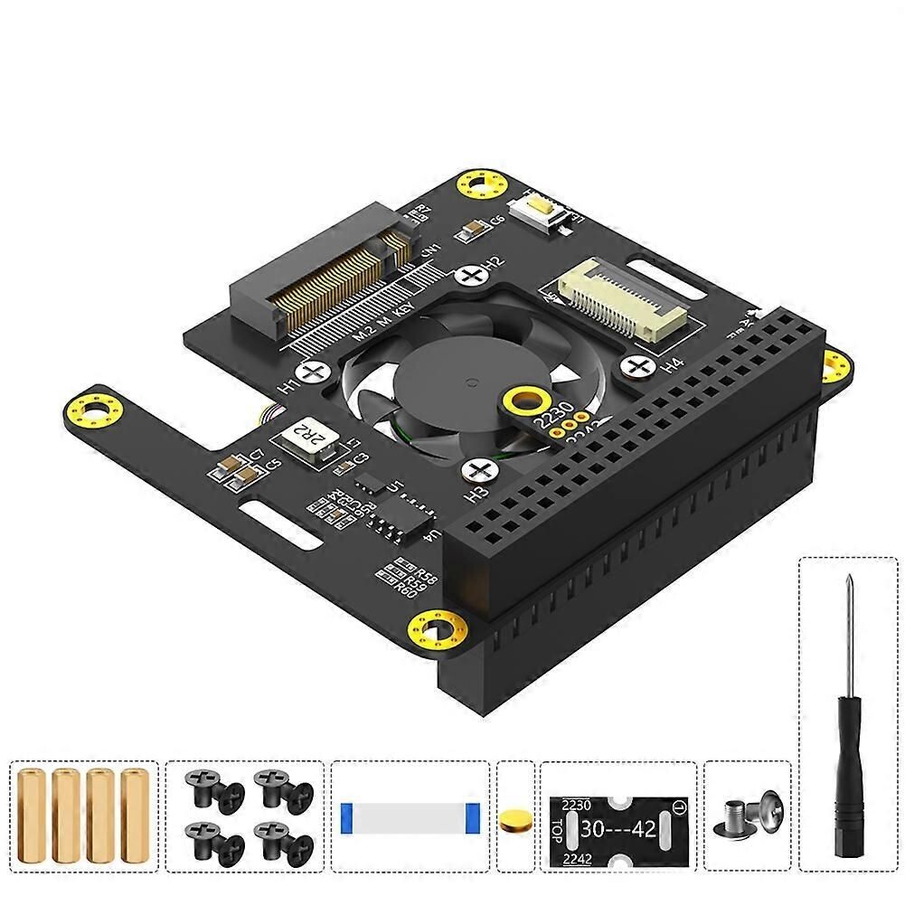 Compatibel met Raspberry Pi 5 M.2 NVMe naar PCIe-adapter. Ondersteunt ...