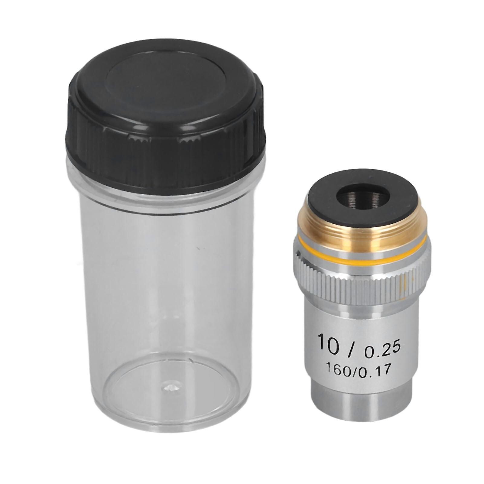 195 Achromatic Objective, 10X Magnification, High Power Microscope Lens ...