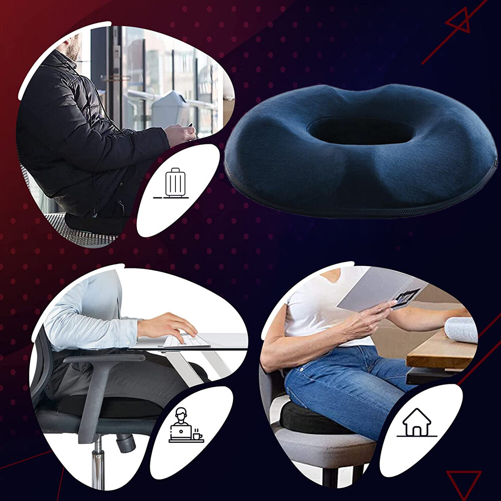 Oreiller ergonomique en forme de beignet pour le coccyx, solution ...