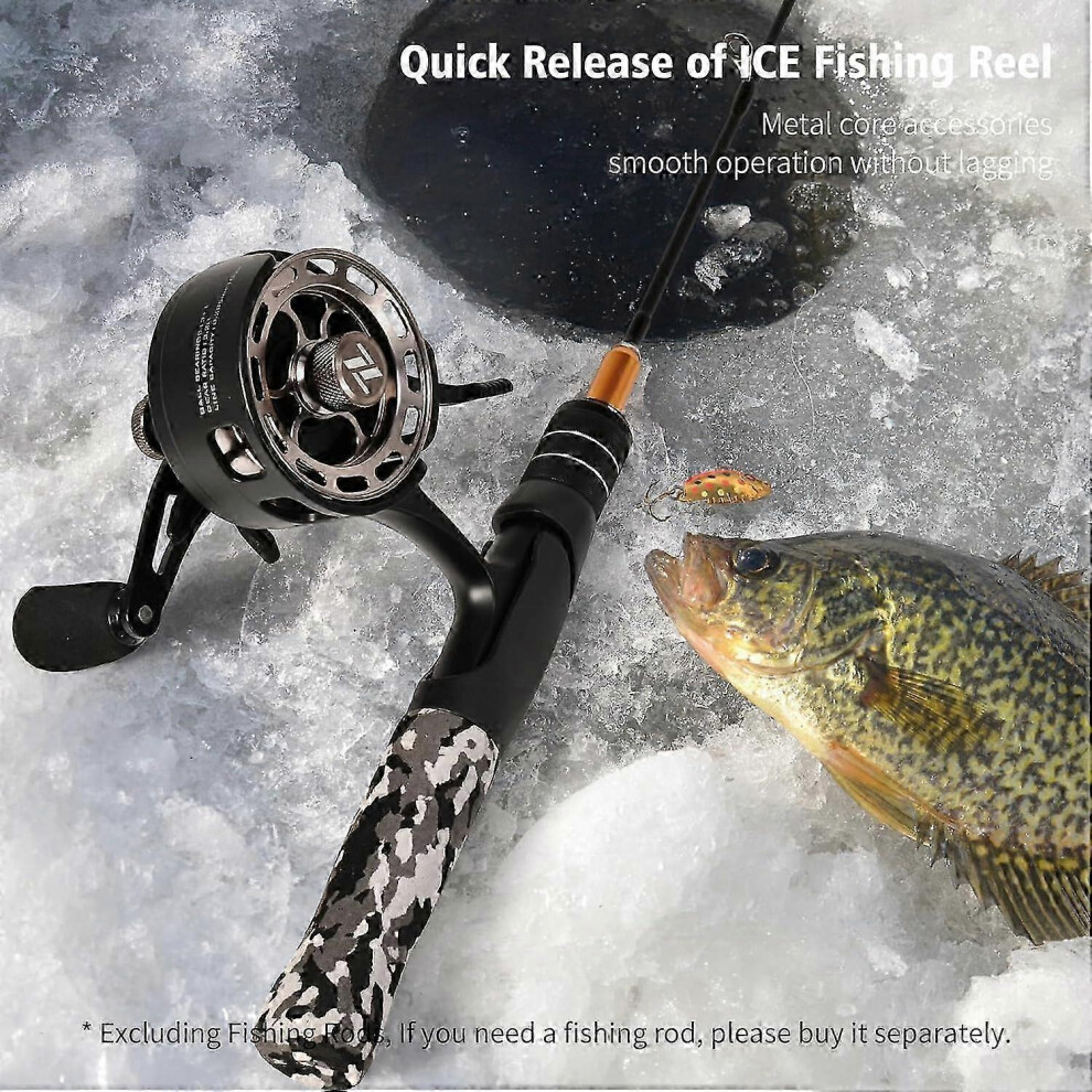 25-26 Ice Fishing Reels 3.2:1 Gear Ratio Ultra Smooth 31 Ball Bearings ...