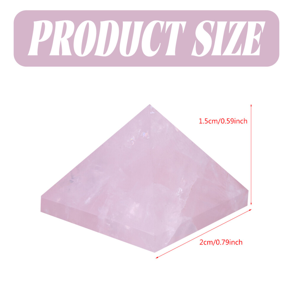 Pyramide de cristal de quartz rose naturel, pierre de guérison des ...
