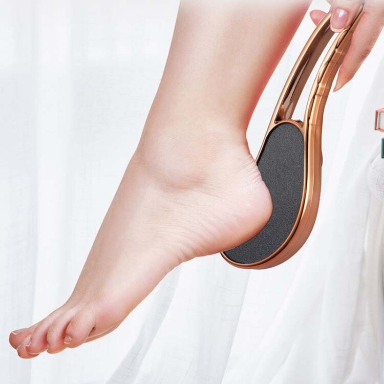 Peeling-Fußmassagegerät für Ferse und Fuß, Ausführung: Matt-Golden on OnBuy