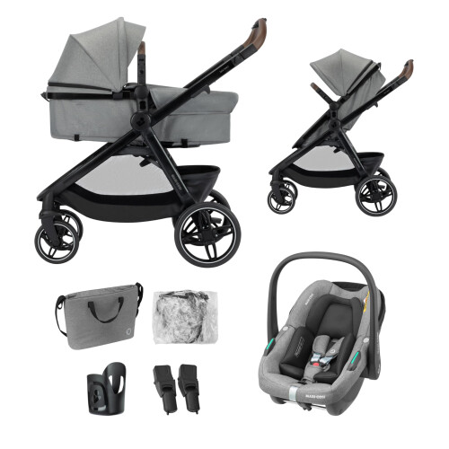 Maxi COSI Zelia Select Trio, Baby Stroller 3 in 1 with Car Seat, 0-4 ...