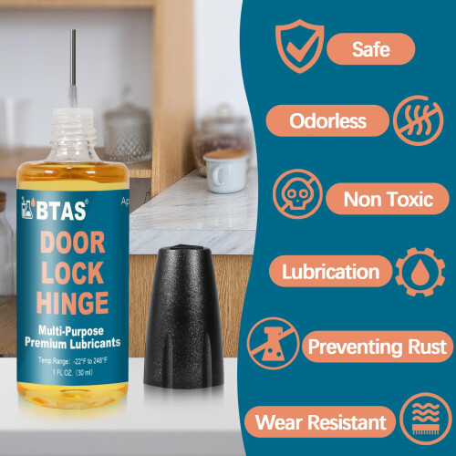 BTAS Door Lock Hinge Lubricant Oil Squeaky Fix Lube for Keyhole with ...