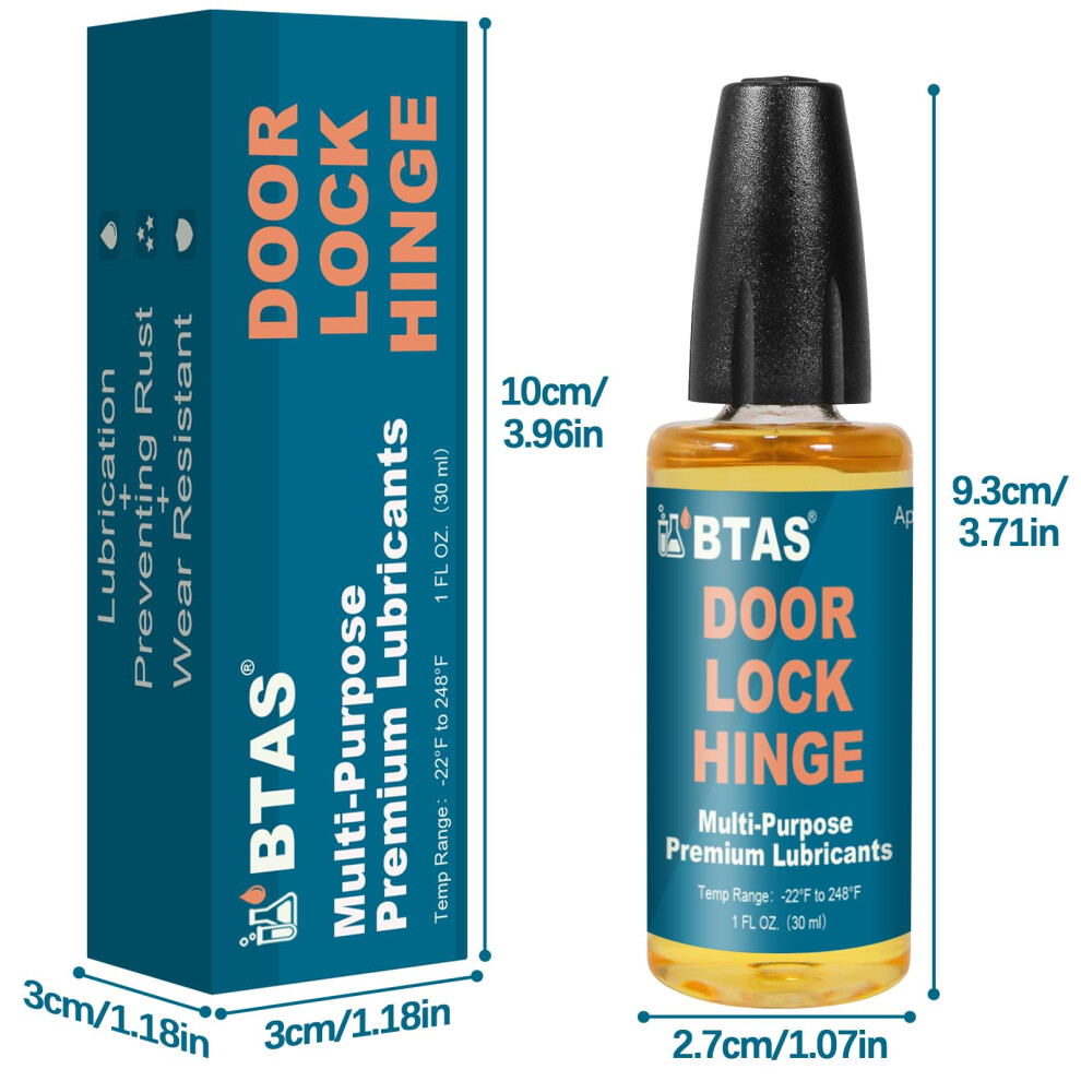 BTAS Door Lock Hinge Lubricant Oil Squeaky Fix Lube for Keyhole with ...
