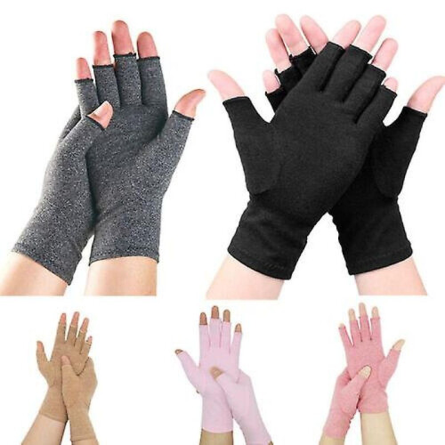 Guanti compressivi anti-artrite senza dita, supporto per il dolore ...