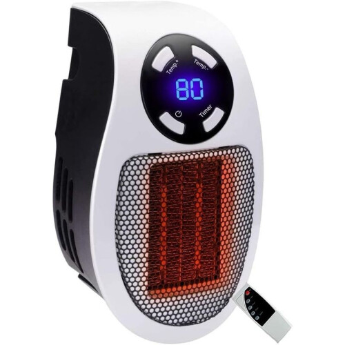 500 Watt Ceramic Fan Heater Mini Fan Heater Economical Portable Space ...
