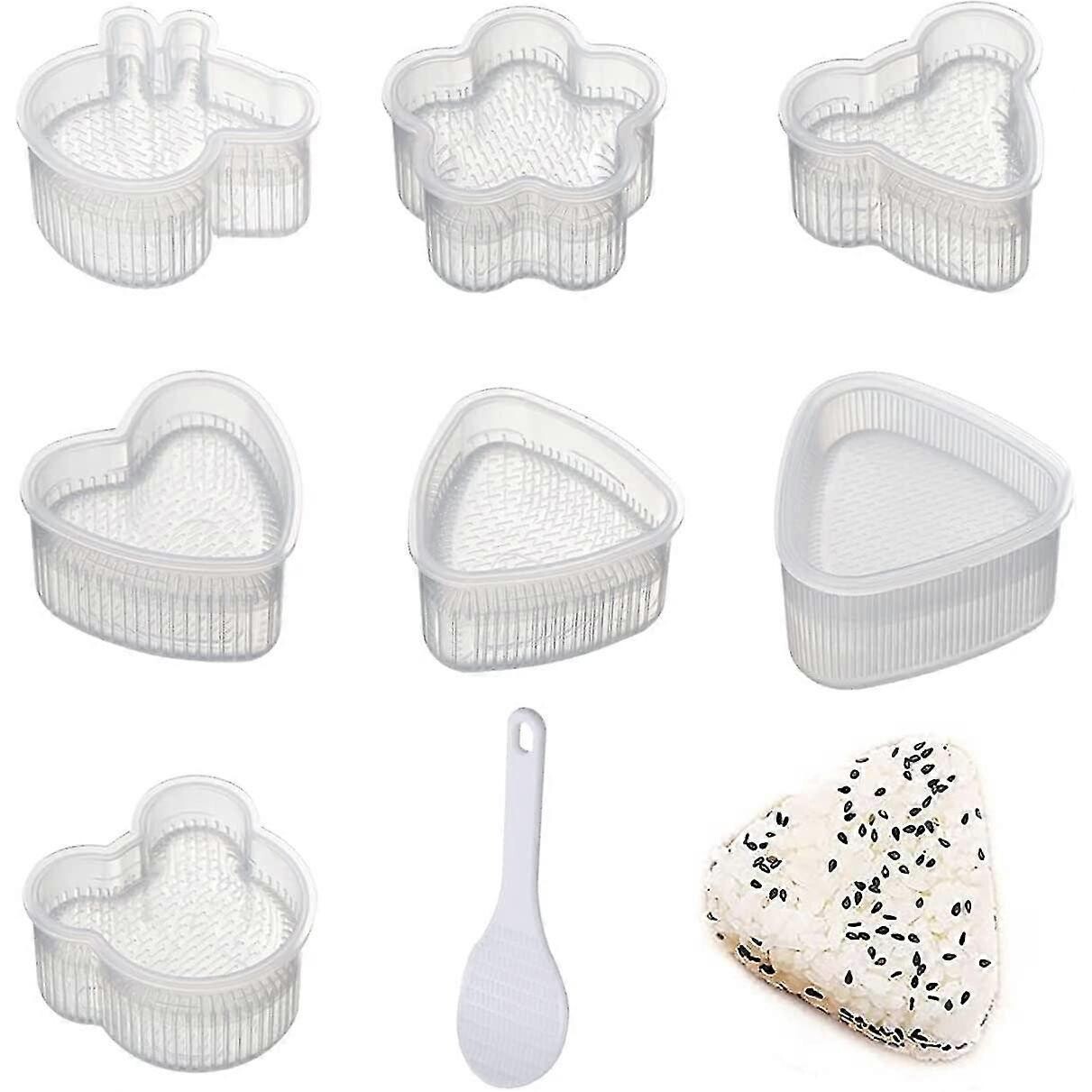 Sushi Making Kits,8 Pcs Acsergery Gift Onigiri Mould Sushi Mold Set ...