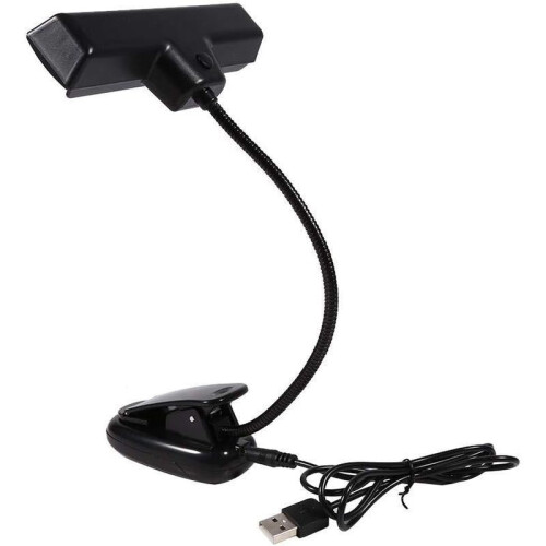 2025 New Clip On Book Light, Portable 10 LED Clip-On Music Stand Clamp ...