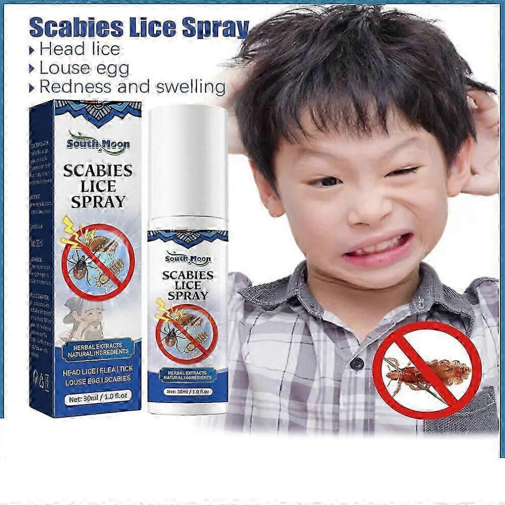 (3pcs) Portable 1-3pcs Head Scabies Lice Removal Spray Anti-itch Anti ...