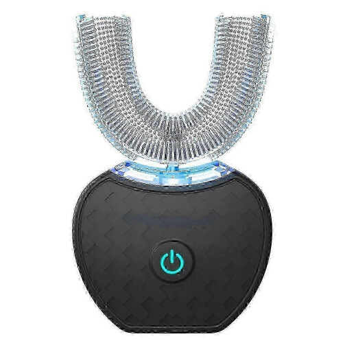 (Black) U-Shaped Automatic Electric Toothbrush for a 360-Degree Full ...