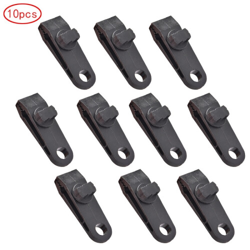 Lot de 10 clips de fixation en plastique pour tente extérieure, grande ...