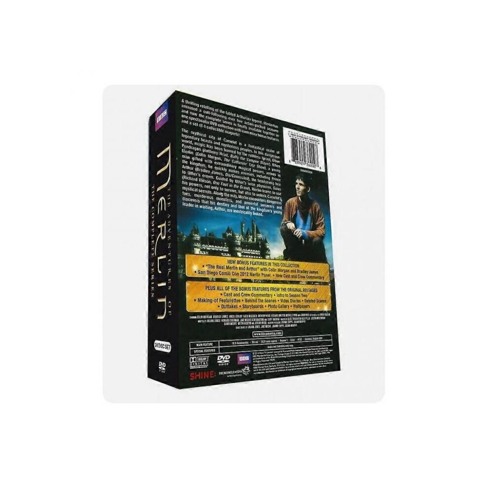 Merlin - The Complete Series, Season 1-5 (DVD, 24-Disc, Box-Set ...