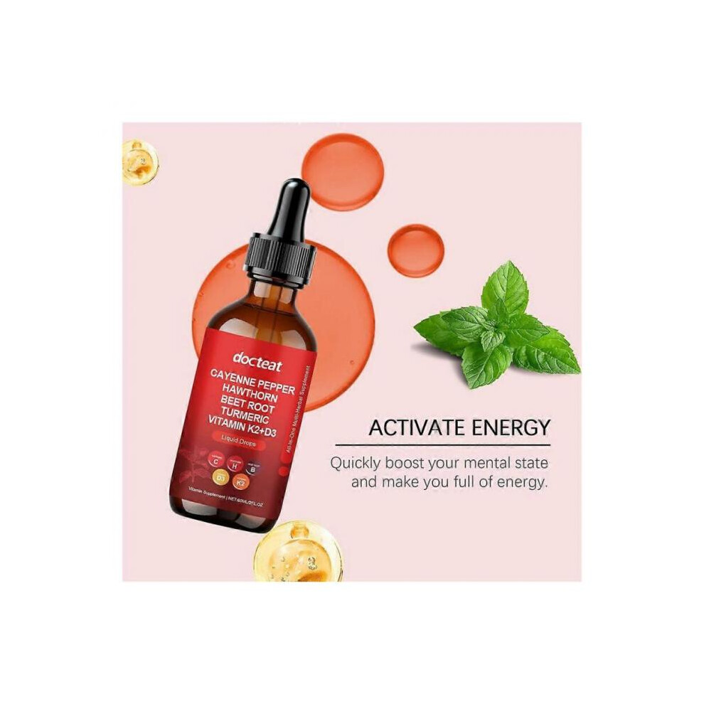 3X Cayenne Pepper Drops, Aeluro Cayenne Pepper Liquid Drops, Containing ...