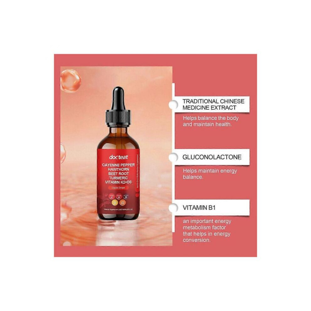 3X Cayenne Pepper Drops, Aeluro Cayenne Pepper Liquid Drops, Containing ...