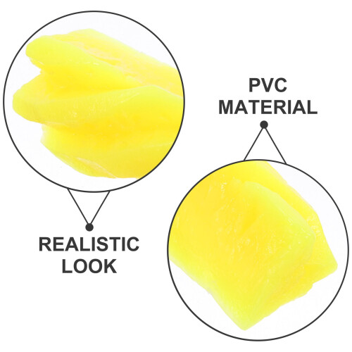 Fette di ananas realistiche in PVC, frutta decorativa (4 pezzi) on OnBuy