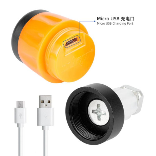 (orange) Ulip Rechargeable Handlebar Plug Light for Electric Scooter ...