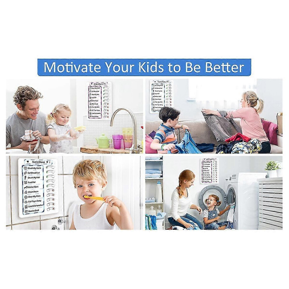 Erasable Household Watch Board Daily to Do List Planner Check for Kids ...