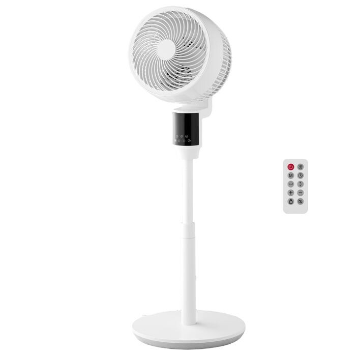 Ventilateur sur Pied 23 cm-Duoku-Silencieux avec Oscillation à 80 ...