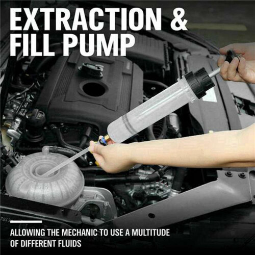 2X Car Oil Fluid Extractor Siphon Pump Brake Fluid Seringue Pump Auto ...