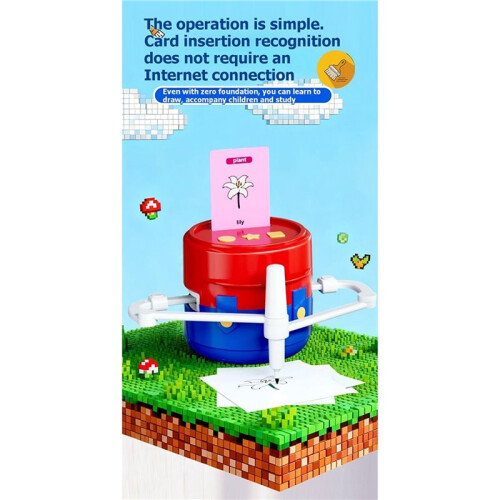 Interactive Educational Drawing Robot for Kids with 200 Cards Automatic ...