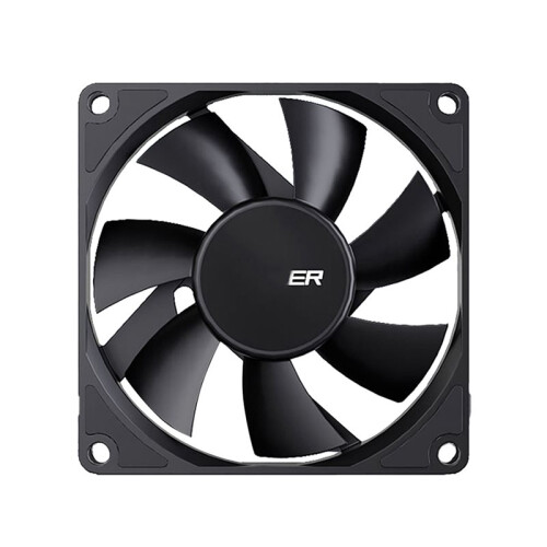 2X Computer Case Fan 80mm 4-Pin PWM High Airflow Ultra-Thin Cooling Fan ...