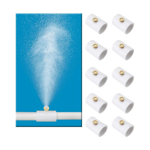 20Pcs 1/2 Inch PVC Mist Nozzle Misting System for Patio Outdoor ...