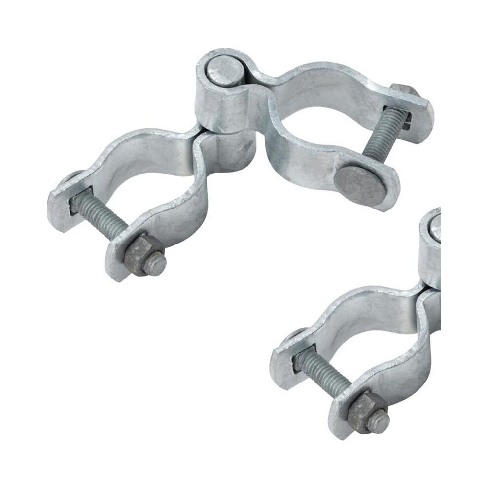 2 Set 1-3/8" X 2-3/8" Galvanized Steel Chain Link Fence Gate Hinge Kit ...