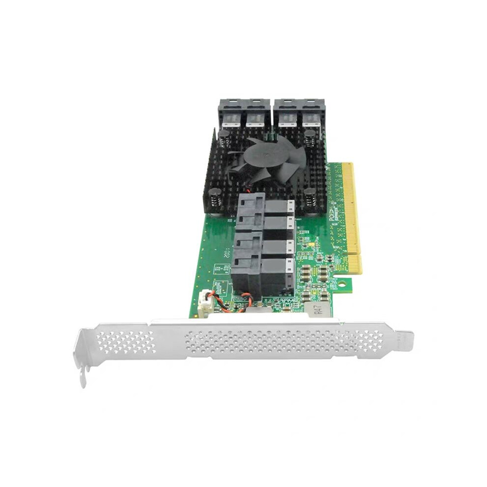 Carte Adaptatrice PLX8749-8I à 8 U.2, Carte D'Extension SSD PCIe Vers U ...
