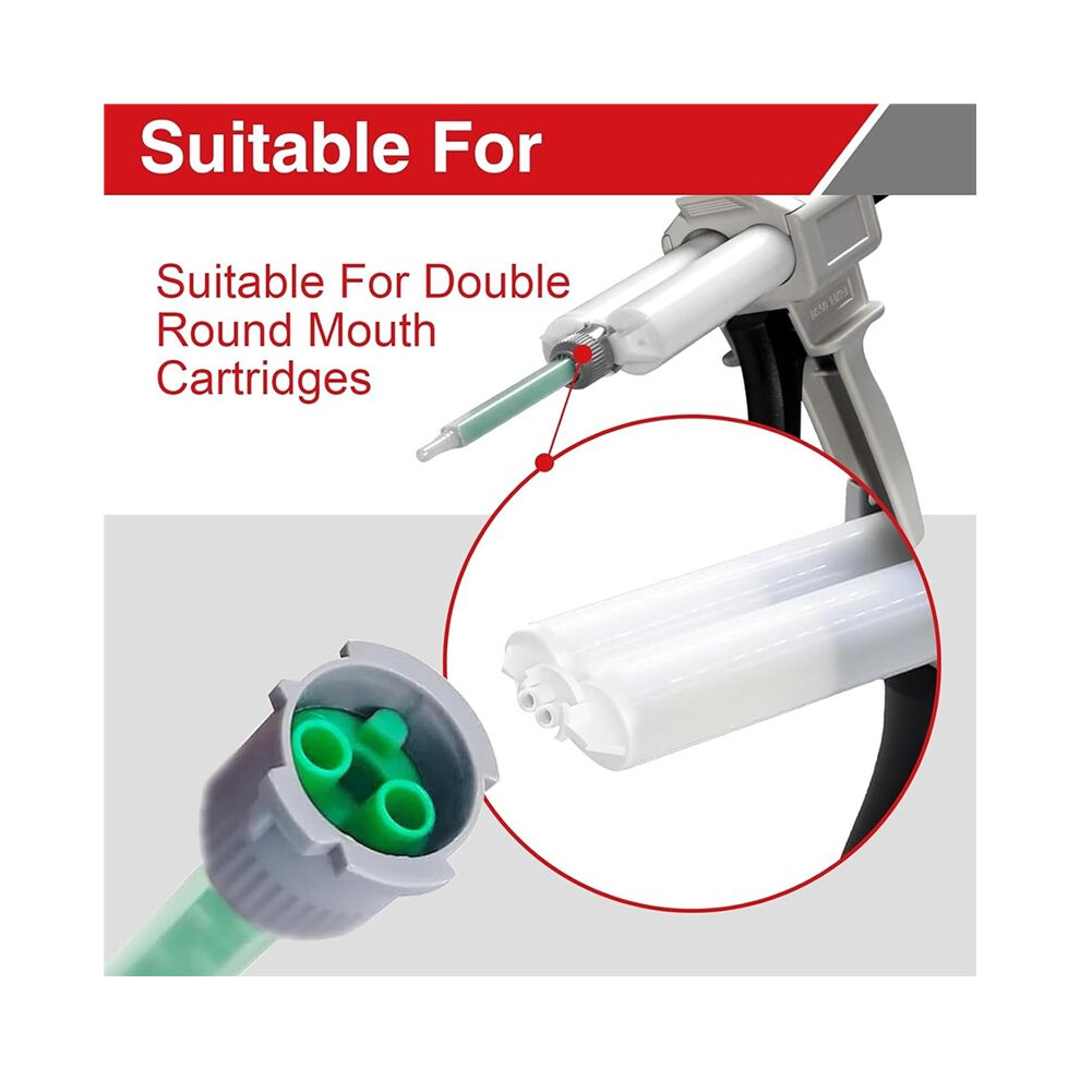 20 Epoxy Mixing Nozzle Adhesive Mixer Nozzles for 1:1 Dual Cartridge ...