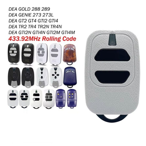 Garage Door Remote Control 2-Key+4-Key 433.92MHz Rolling Code for DEA ...