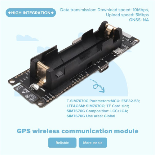 T-SIM7670G-S3 LTE 4G ESP32-S3 Development Board Cellulaire Module IOT ...