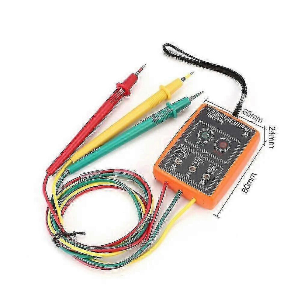 New 3 Phase Sequence Rotation Tester Indicator Detector Meter Led ...