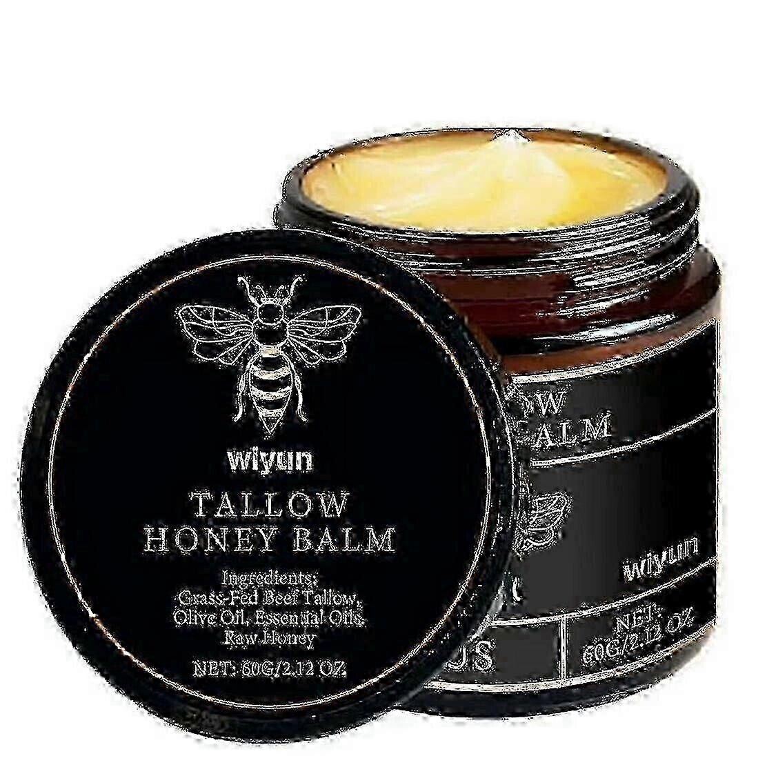 (3pcs) 2025 1-3x Organic Grass-Fed Beef Tallow Balm with Raw Honey on OnBuy