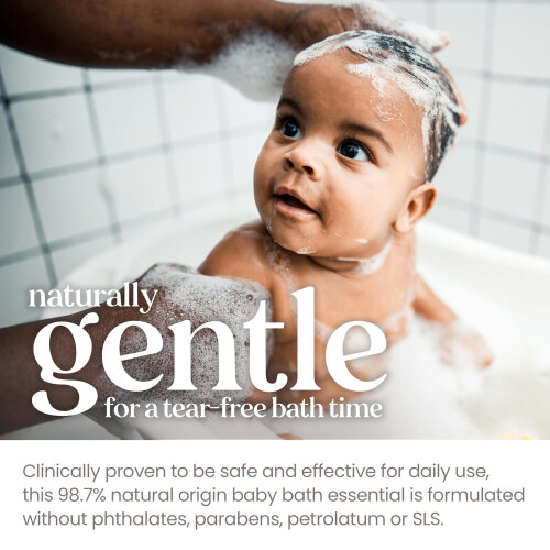 Burt's Bees Baby Sensitive Shampoo and Wash, Fragrance Free, Tear Free ...