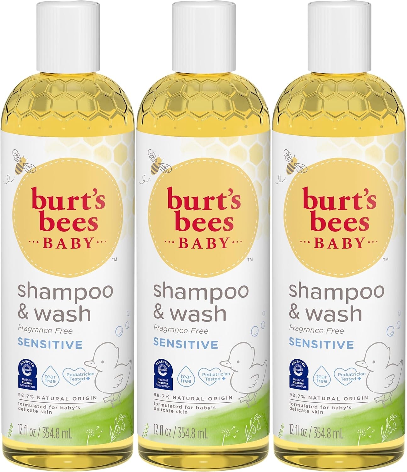 Burt's Bees Baby Shampoo & Wash, Fragrance Free & Tear Free Baby Soap ...