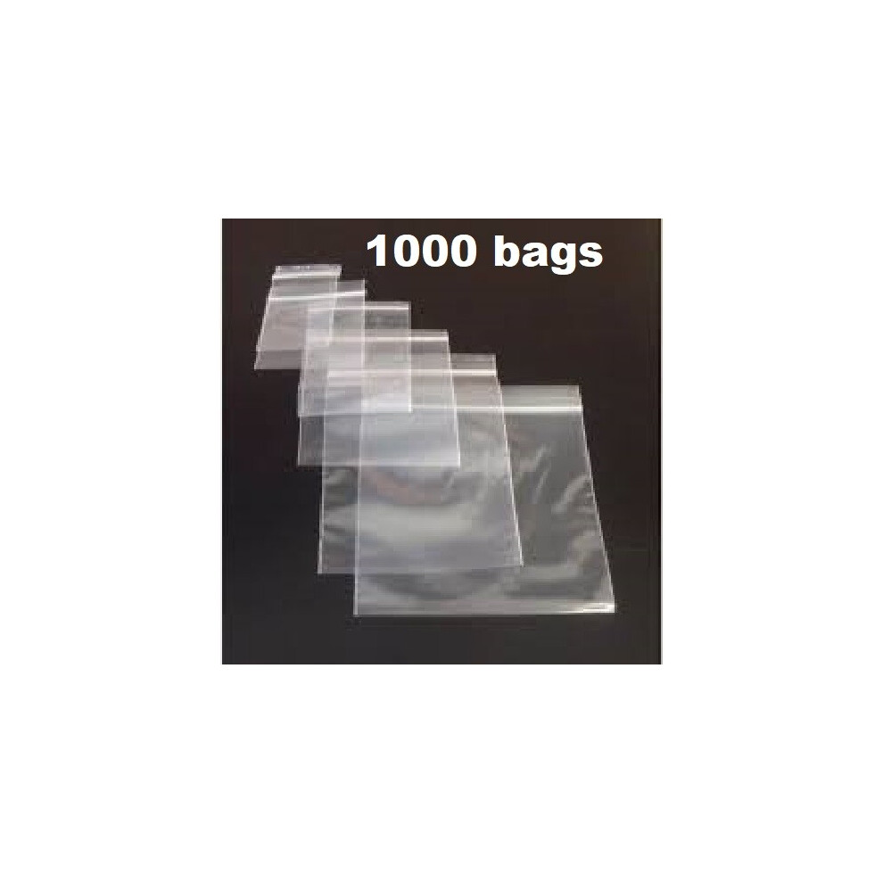 (1000, DD30 1.2” x 1” (30x30mm)) GRIP SEAL BAGS Self Resealable Clear ...