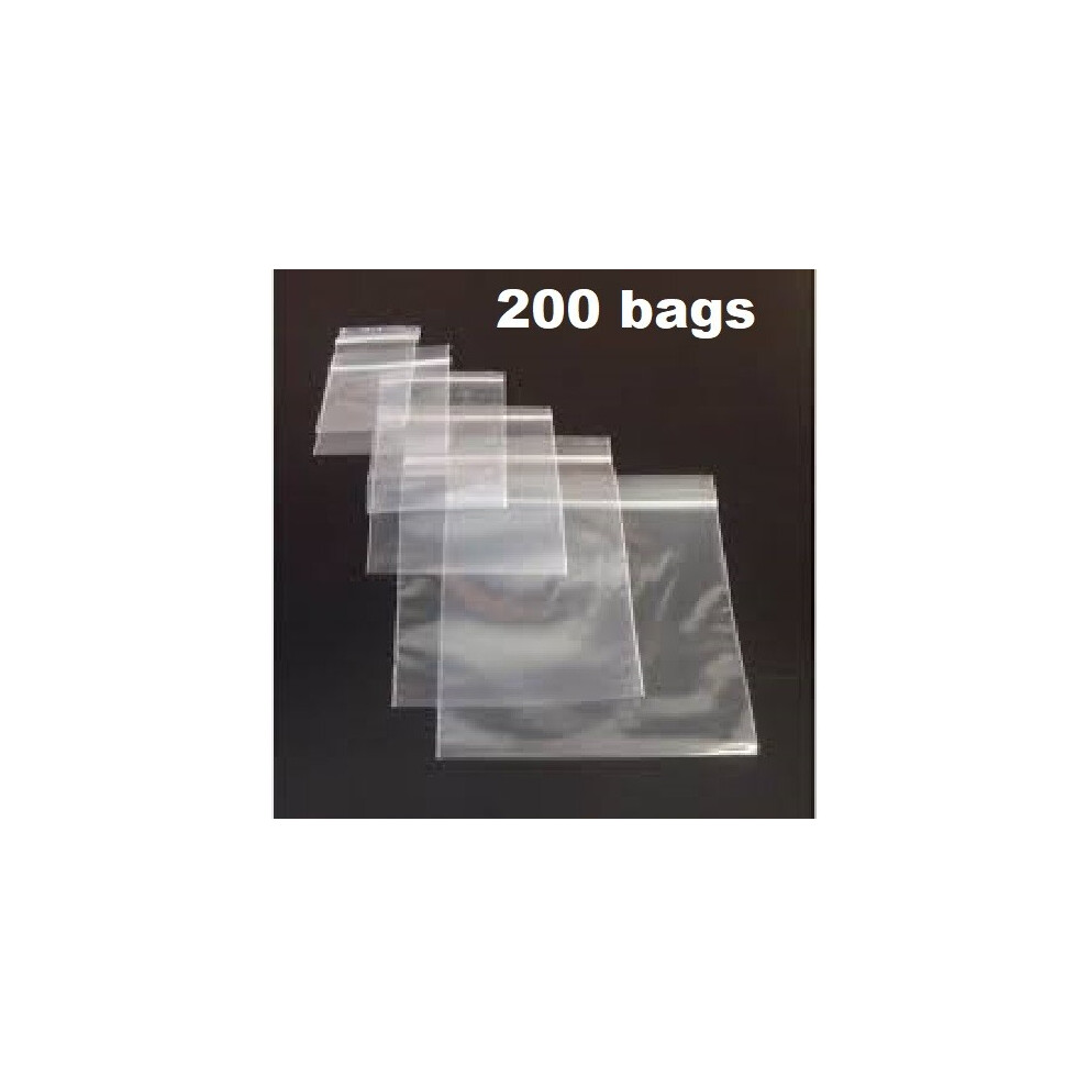 (200, Size 14 10” x 14” (254 x 356mm)) GRIP SEAL BAGS Self Resealable ...